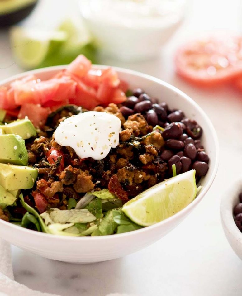 Homemade Supreme Turkey Taco Salad – Whisk In Wellness