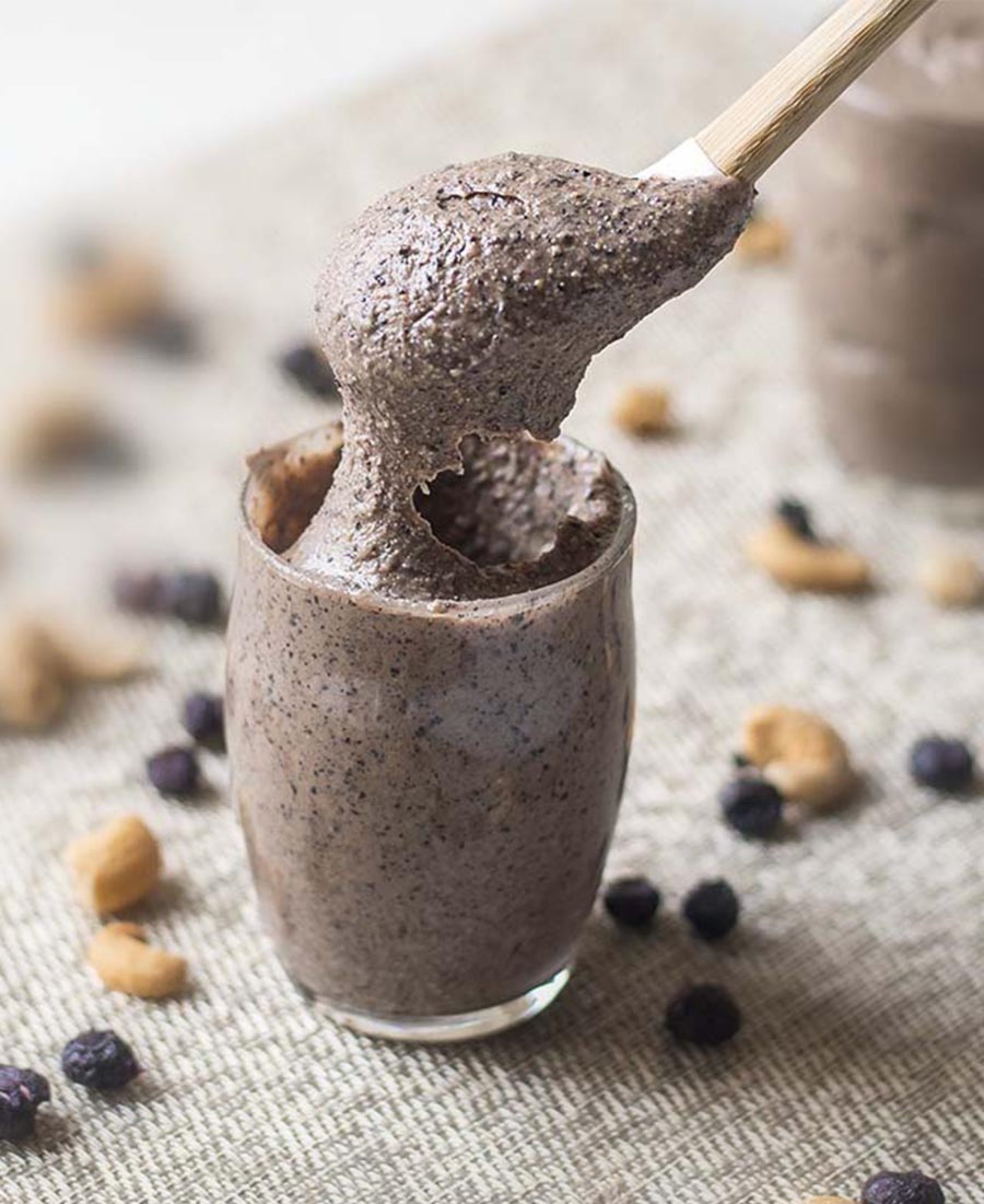 Creamy Homemade Blueberry Cashew Butter – Whisk In Wellness