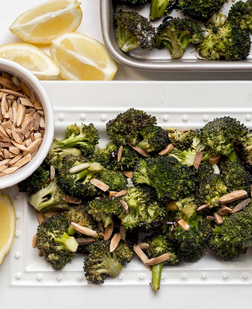 Roasted Broccoli With Almond And Balsamic Reduction – Whisk In Wellness